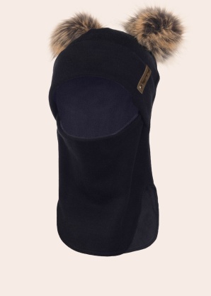 Lenne cepure-kapuce meriino, Melna | WEEKEND