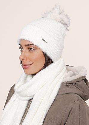 Rino & Pelle ziemas cepure Caso, Balta | WEEKEND